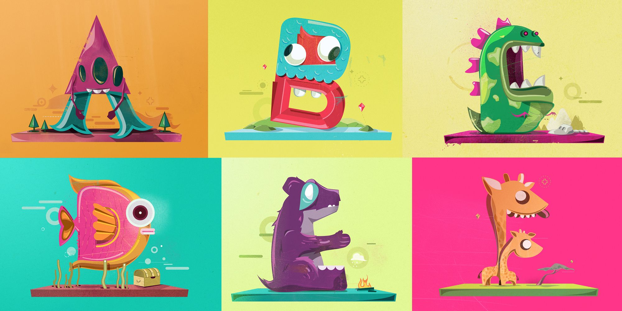 Graphic Design Passion Project - Custom Illustrated Alphabet